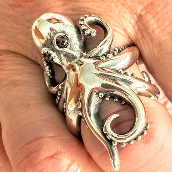 Octopus Ring - Etsy