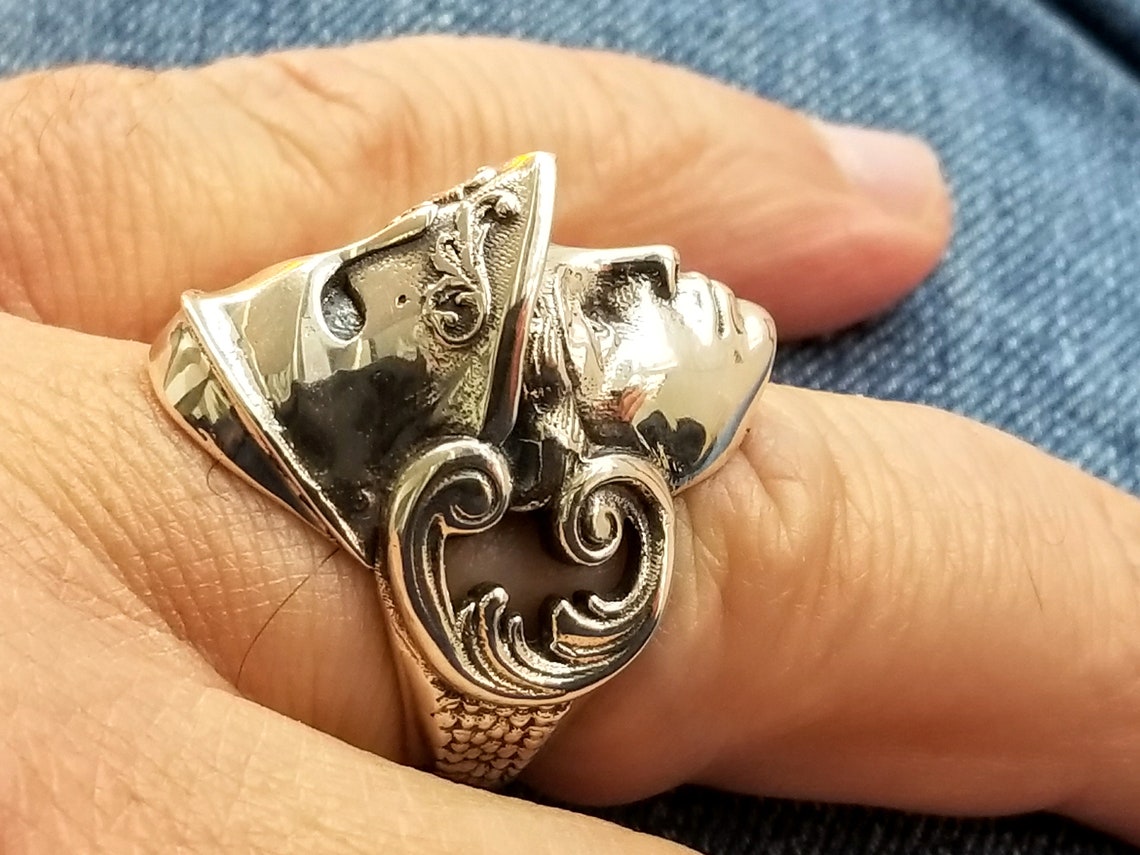 Goddess Athena Ring in Sterling Silver 925, Greek Mythology Jewelry - Etsy