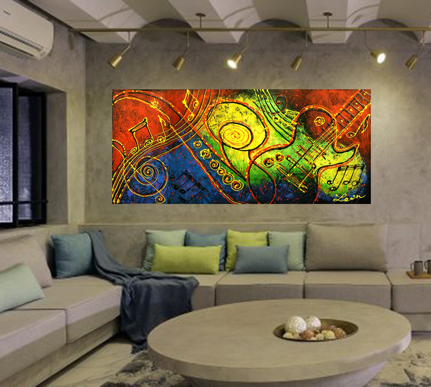 Custom Extra Large Canvas Art Abstract Stretched Wall Decor Ready To 