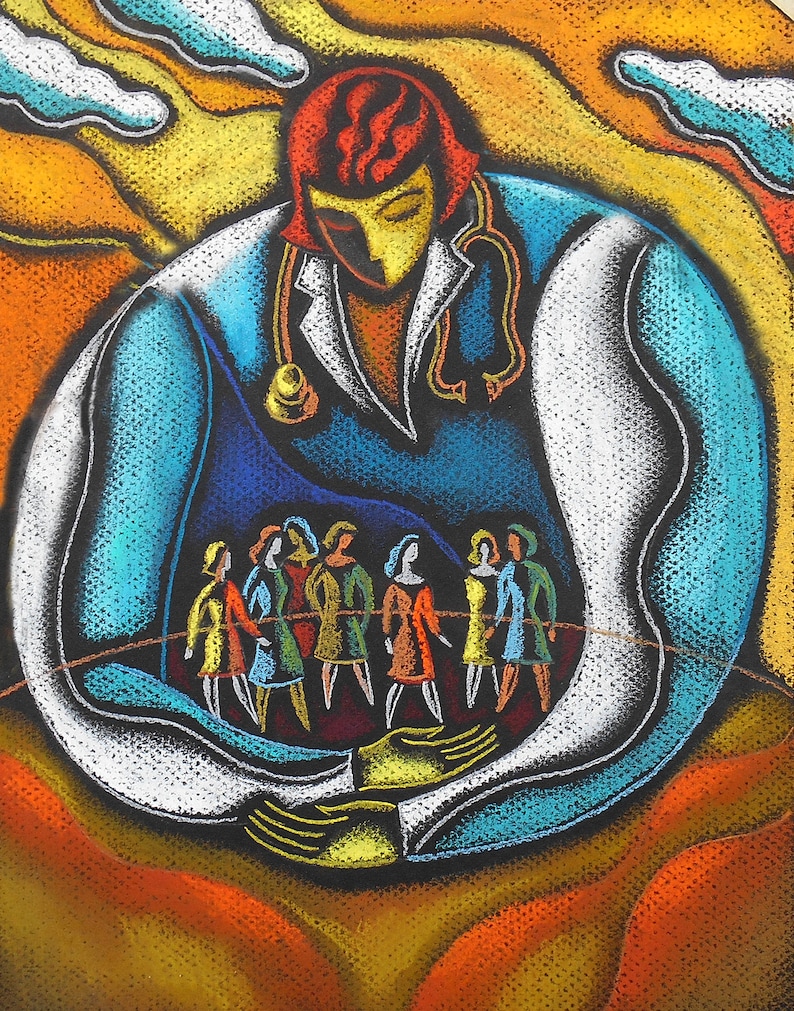 Health-care Doctor, Medical Office Decor, Canvas Stretched & Ready-to ...