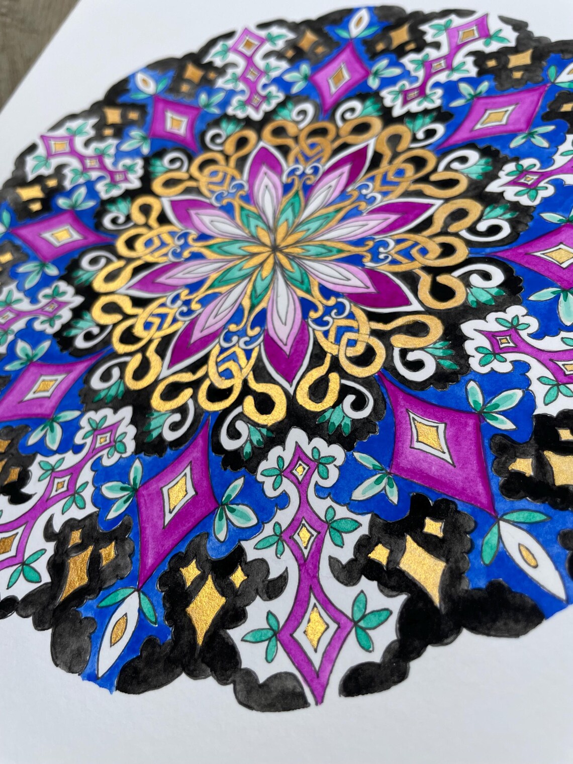 Mandala. Intuitive Art Work. Healing. Frequency. Vibration. Watercolor ...