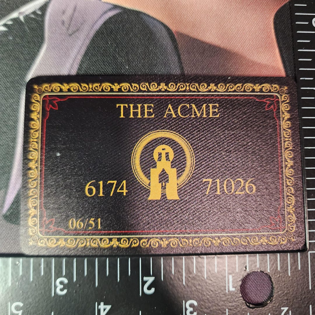 Sylus Black Card / Decal – Love and Deepspace Inspired Cosplay Prop ...