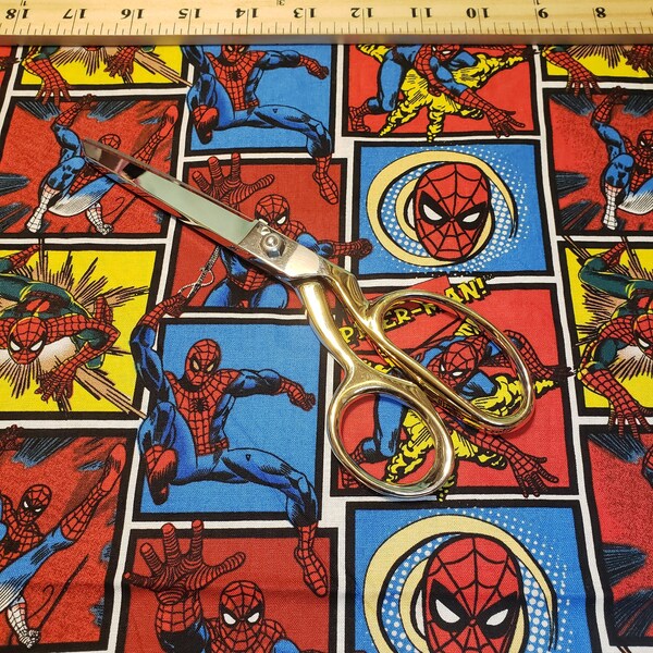 Spiderman Fabric - Etsy