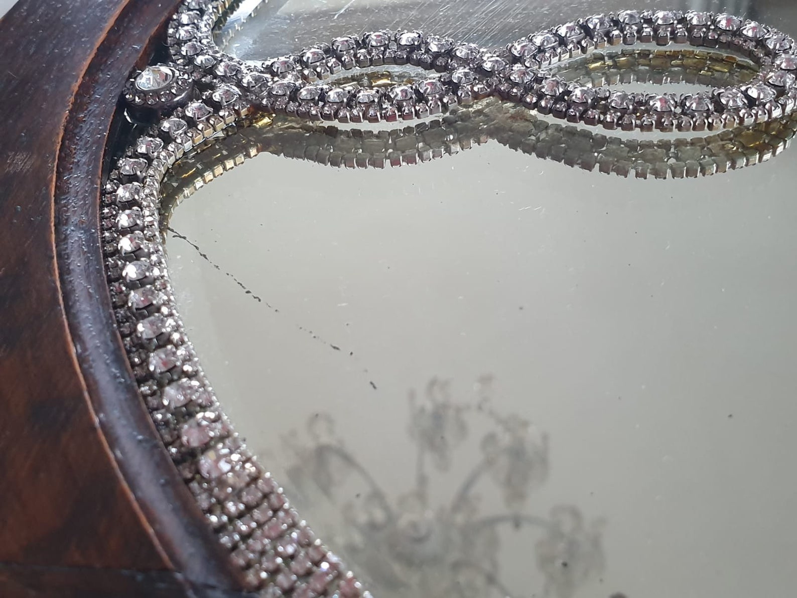 Jewelled Vintage Mirror Handcrafted With Upcycled & Vintage Jewellery ...