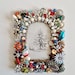 Jewelled Christmas Picture Frame, Handcrafted With Upcycled & Vintage ...