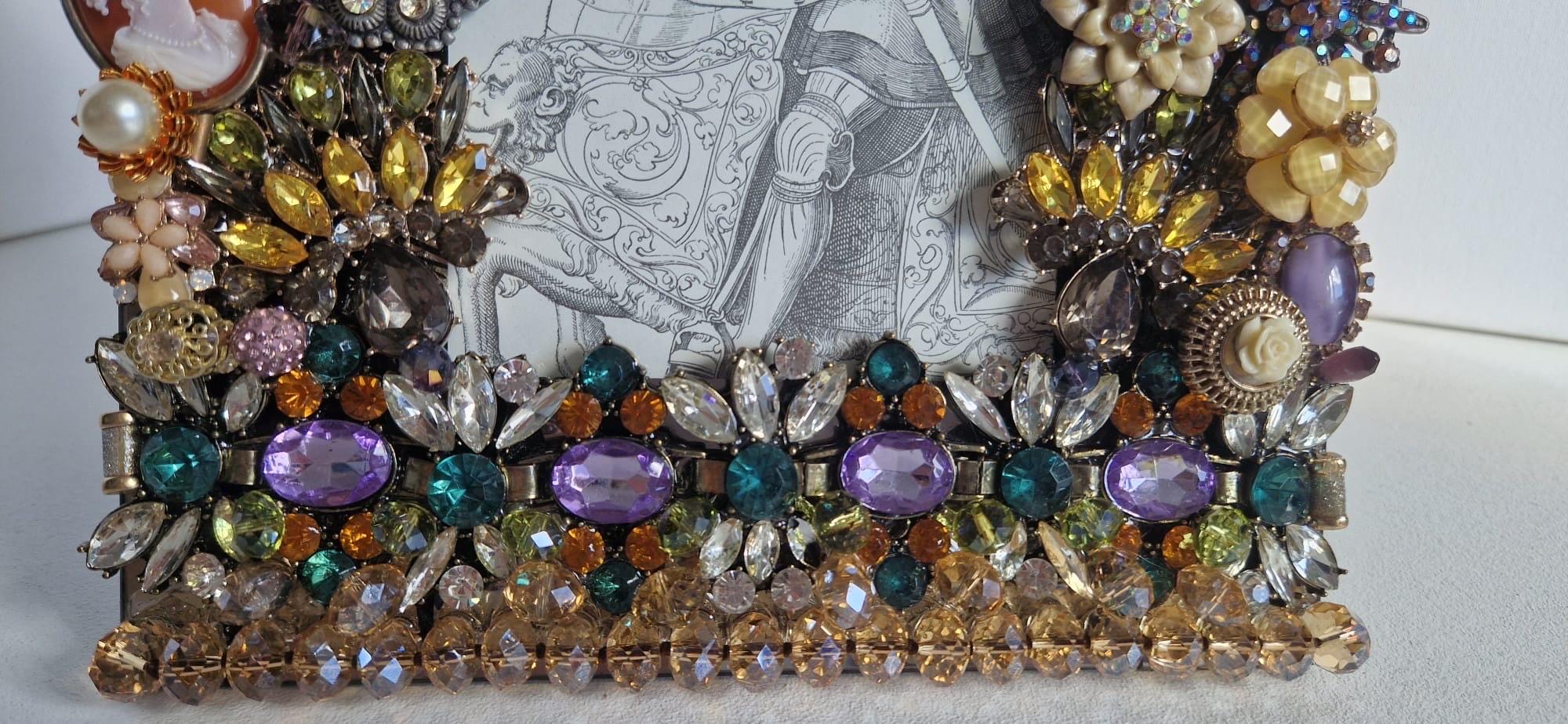 Jewelled Vintage Portrait, Cameo Photo Picture Frame, Handcrafted With ...