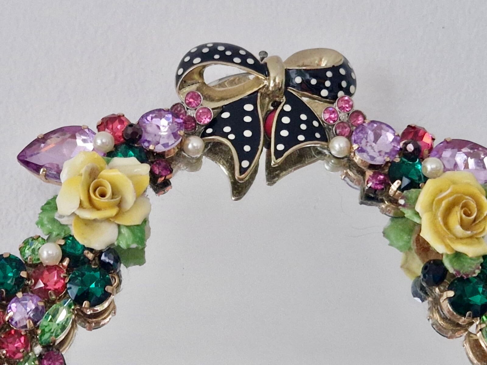 Jewelled Mirror, Handcrafted With Upcycled & Vintage Jewellery, Jeweled ...