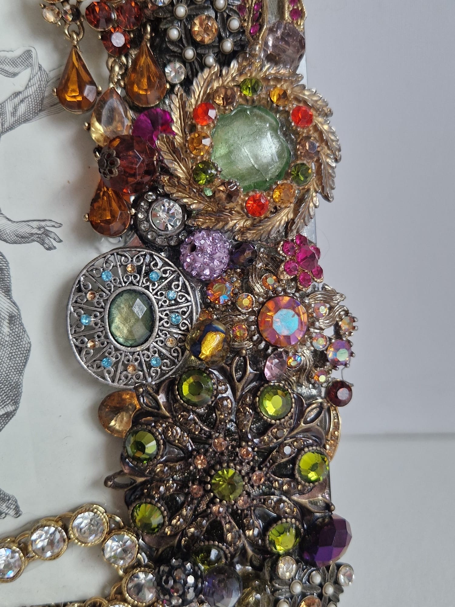 Jewelled Vintage Photo Picture Frame, Handcrafted With Upcycled ...