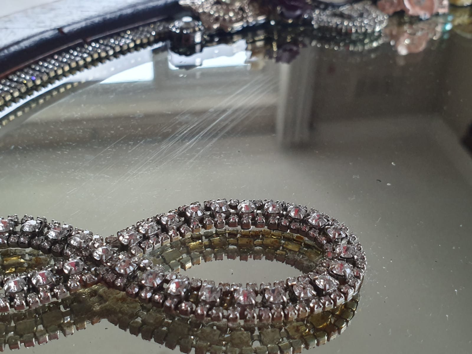 Jewelled Vintage Mirror Handcrafted With Upcycled & Vintage Jewellery ...