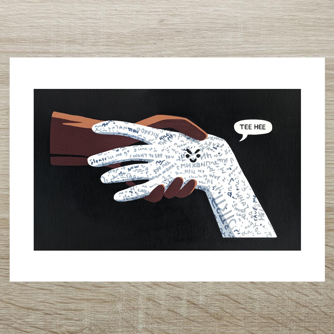 Talk to Me - A24 Horror Hand Posca Print (A5) - Etsy