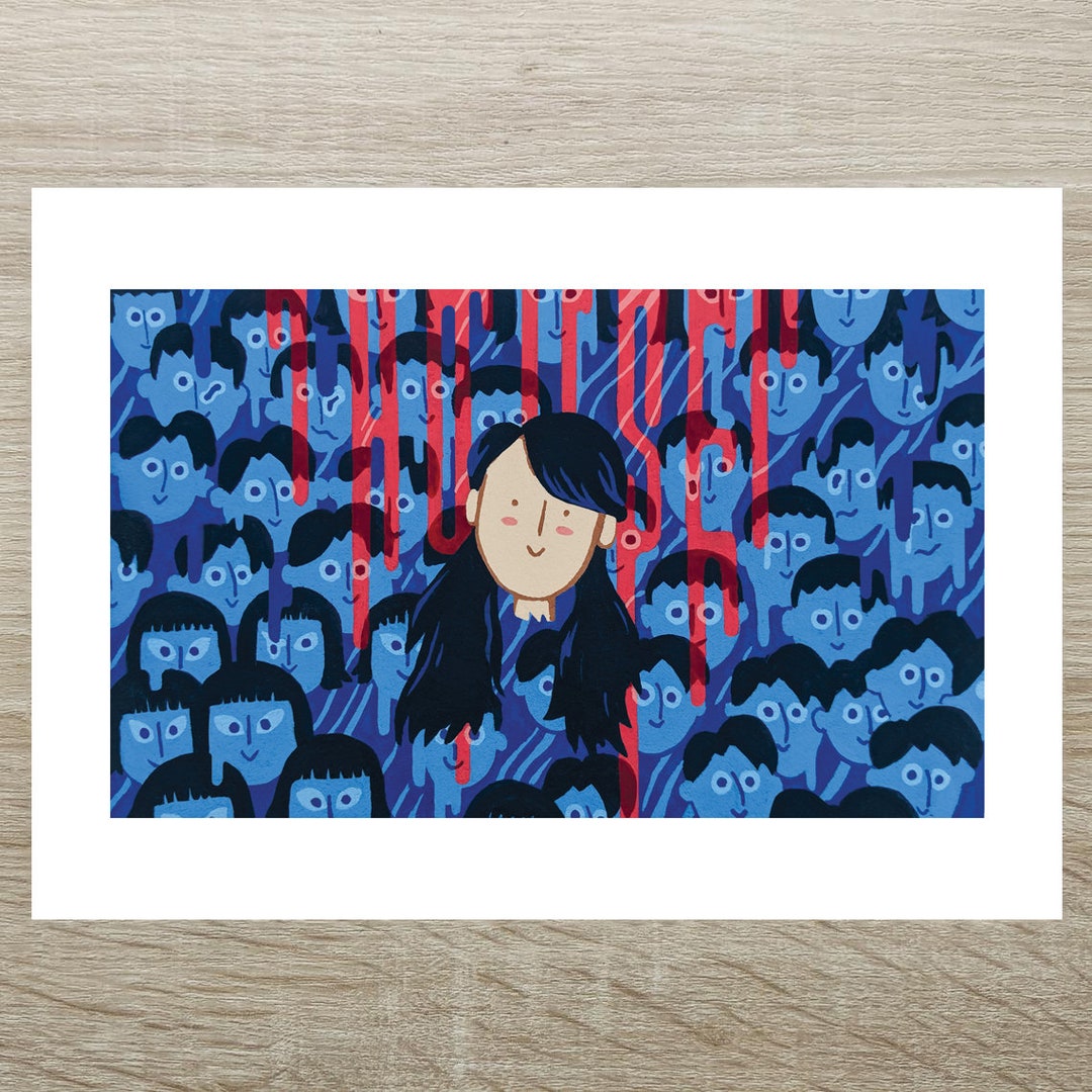 House - Japanese Horror Posca Print (A5) - Etsy