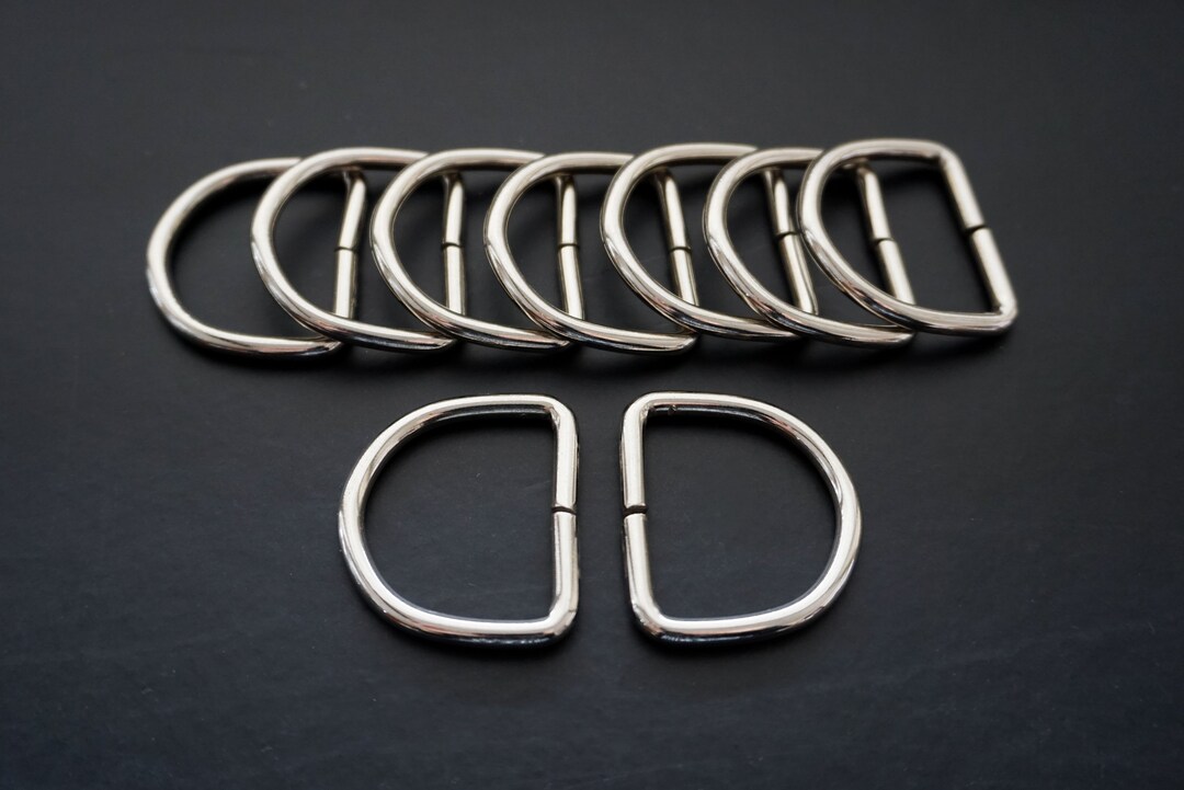 30 / 40 / 50 Pcs, 3 Cm D Rings, 1 1/4 Inch Half Rings, Metal Supplies ...