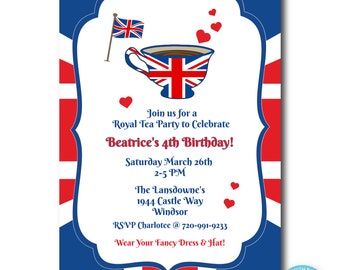 British Party Invite - Etsy