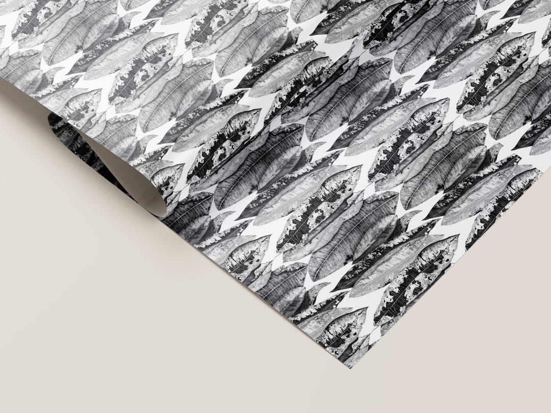 Pack X2 Leaf Decay Gift Wrap Set, Wrapping Paper, Nature Wrap ...