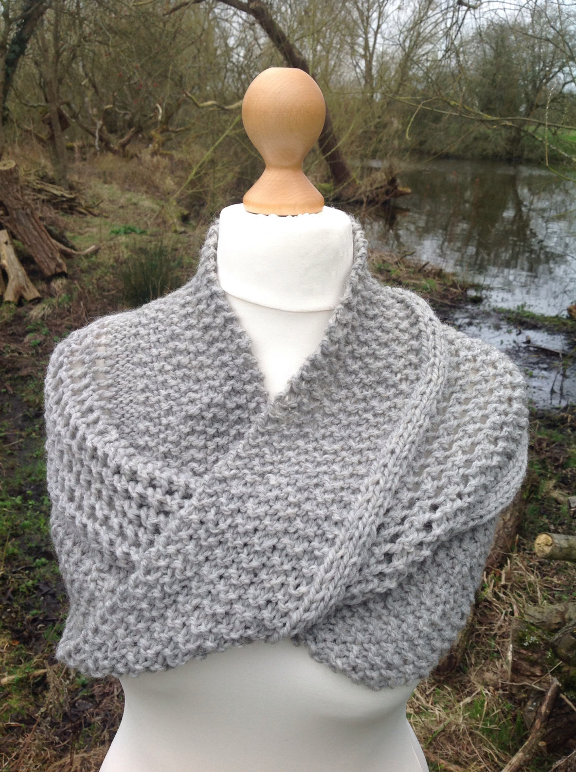 Knitted Highland Wool Cowl..... Birthday Hug Cowl - Etsy