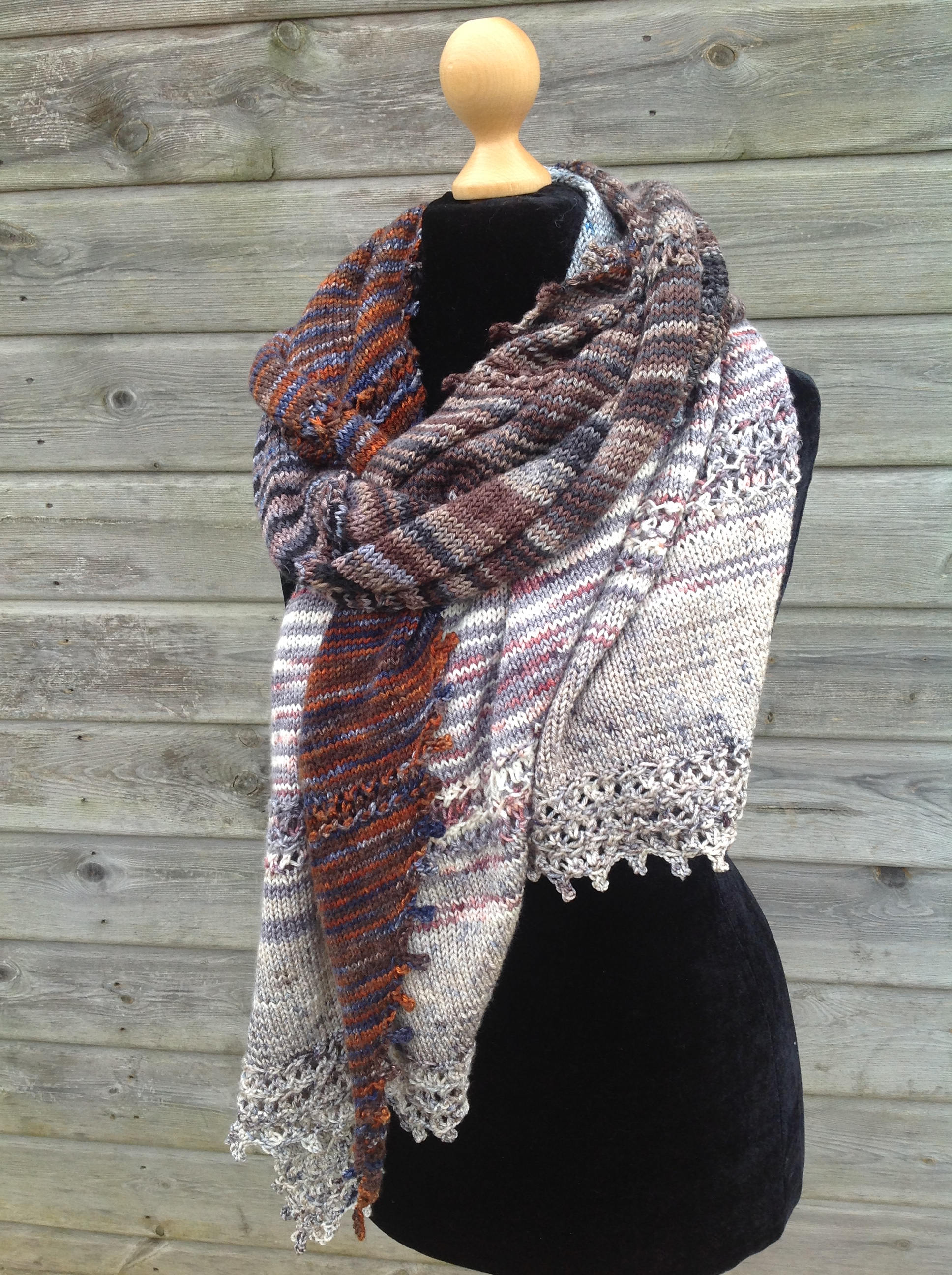 KNITTING PATTERN... fade Through Time Shawl - Etsy