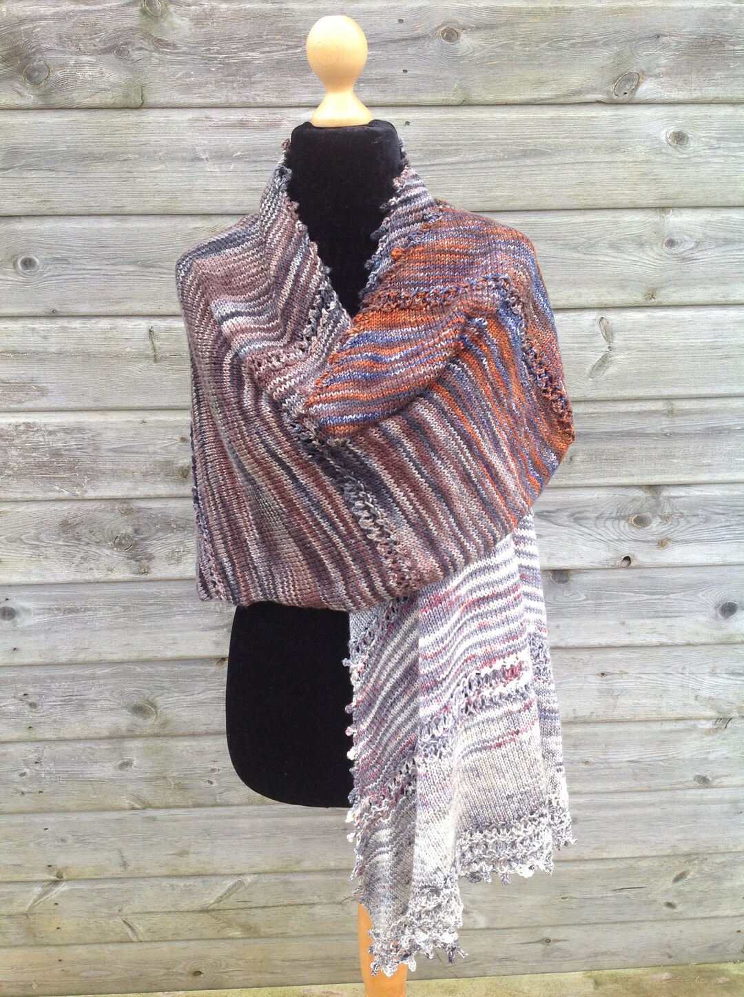 KNITTING PATTERN... fade Through Time Shawl - Etsy