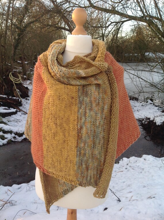 KNITTING PATTERN georgia Shawl/wrap | Etsy