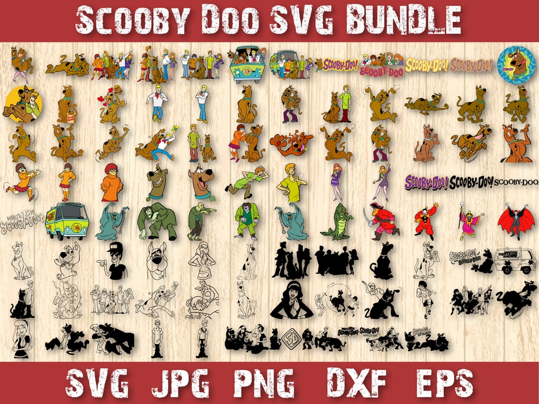 Scooby Doo Svg, Scooby Doo Mega SVG Bundle, 90 Designs Scooby Doo Svg ...