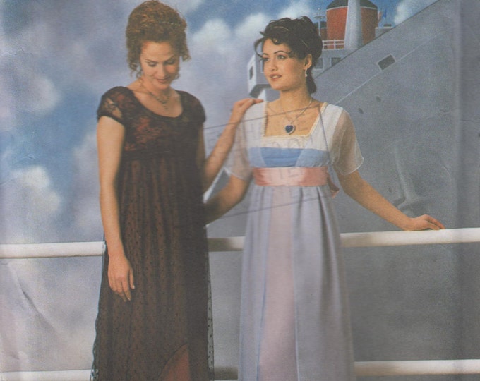 Costume Pattern Edwardian Evening Dress 1910s Titanic Simplicity 8399 ...