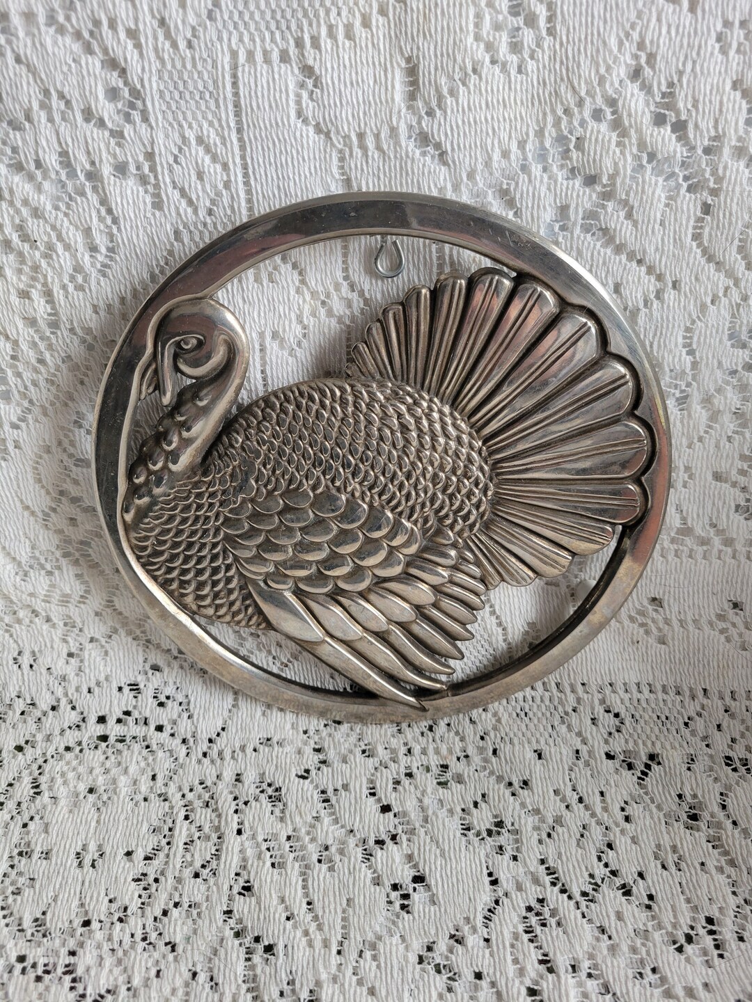 Vintage Gorham EP Italy Silver Plated Turkey Hot Plate Trivet 1982 ...