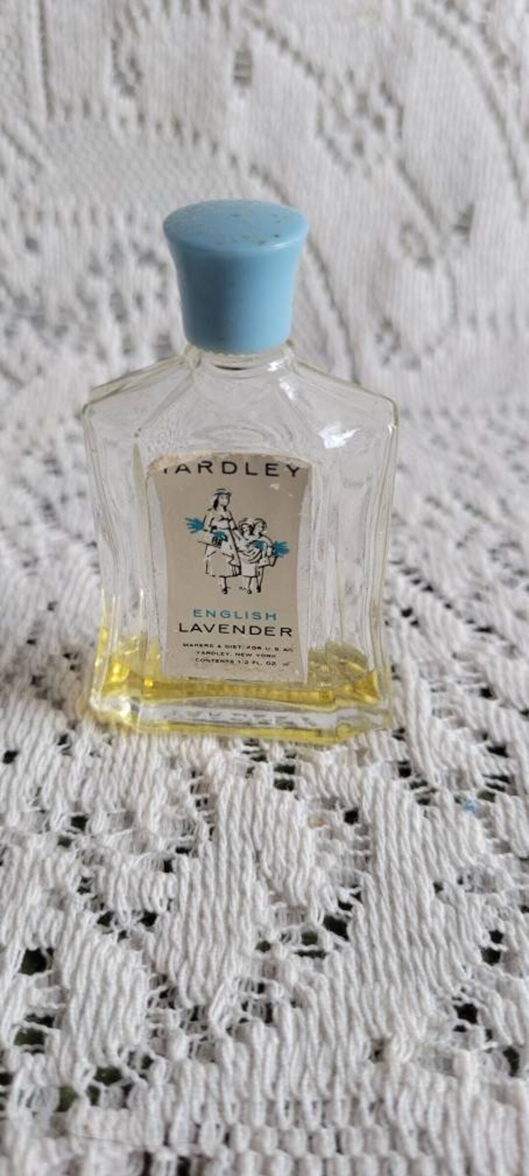1950s Yardley Lavender Perfume Bottle: Vintage Scent, Glass Bottle - Etsy