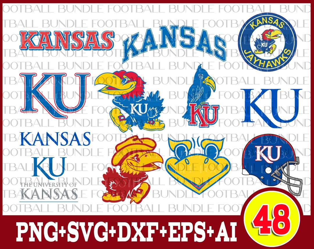 Kansas Jayhawks Png Svg Football Png Svg Super Bowl Design - Etsy