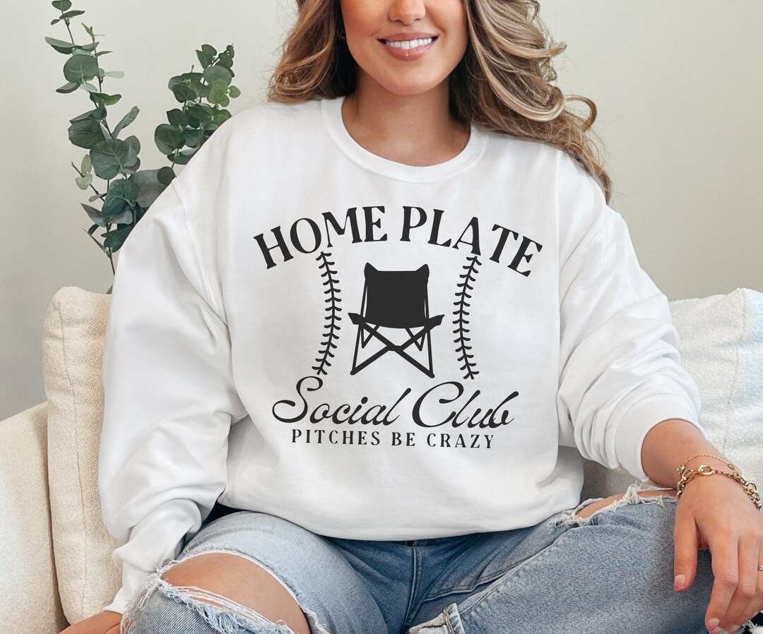 Home Plate Social Club | Pitches Be Crazy | Baseball Mama - Etsy