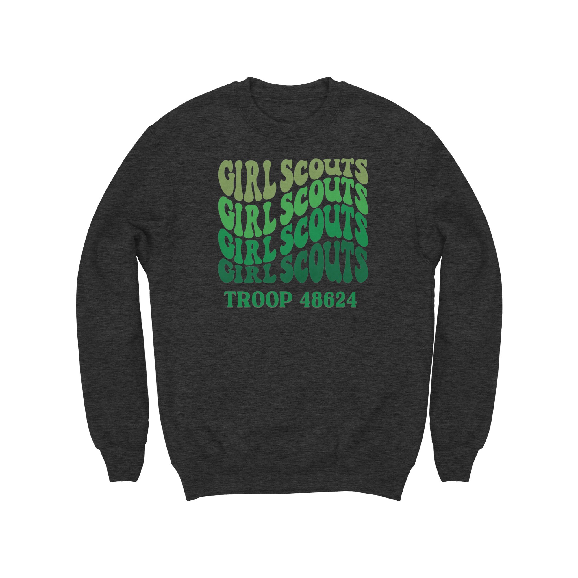 Bubble Font Scouts With Troop Number Youth - Etsy