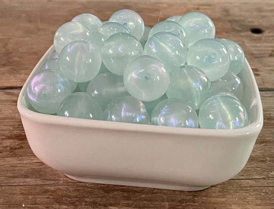 20mm Light Blue Jelly Glitter Powder Bubblegum Chunky Bead, 10 Count - Etsy
