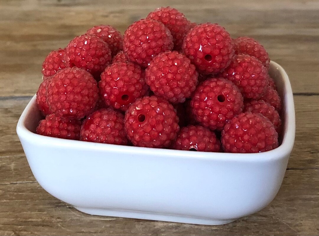 20mm Red Bumpy Rhinestone Chunky Bead, 10 Count - Etsy
