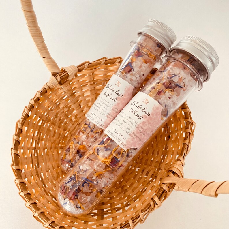 Bath Salts, Big or Small Test Tube Bath Salts, Bath Soak, Botanical ...