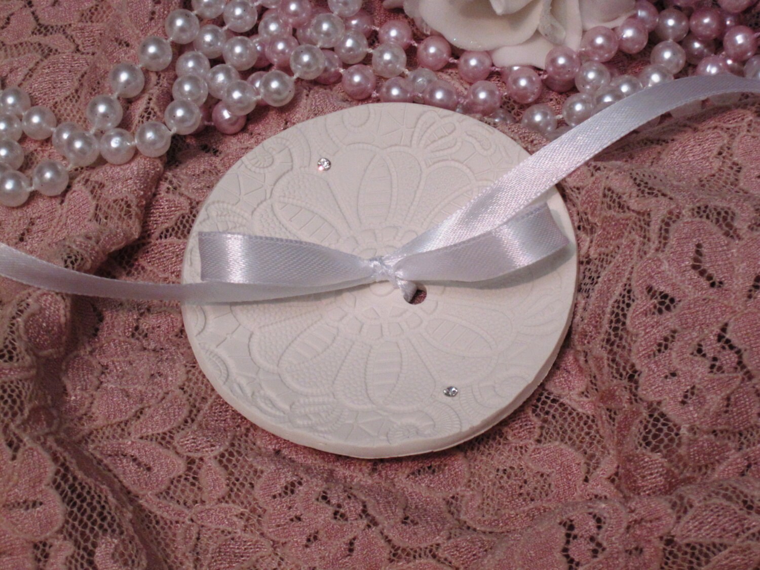 Ring Bearer Plate Swarovski Crystals, Wedding Ring Plate, Rustic Ring ...