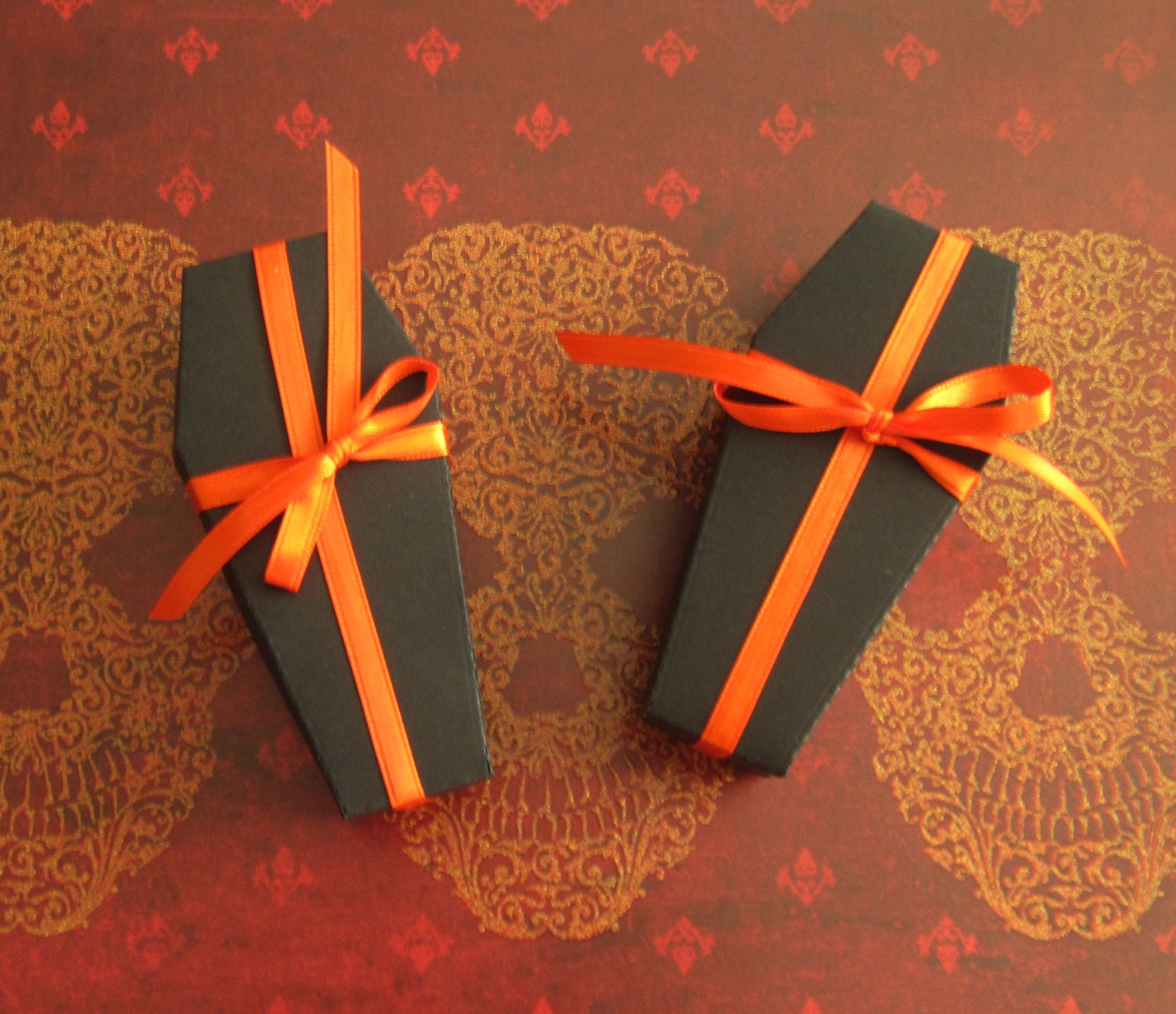 Unassembled Coffin Boxes With Lids - Halloween Coffin Treat Boxes ...