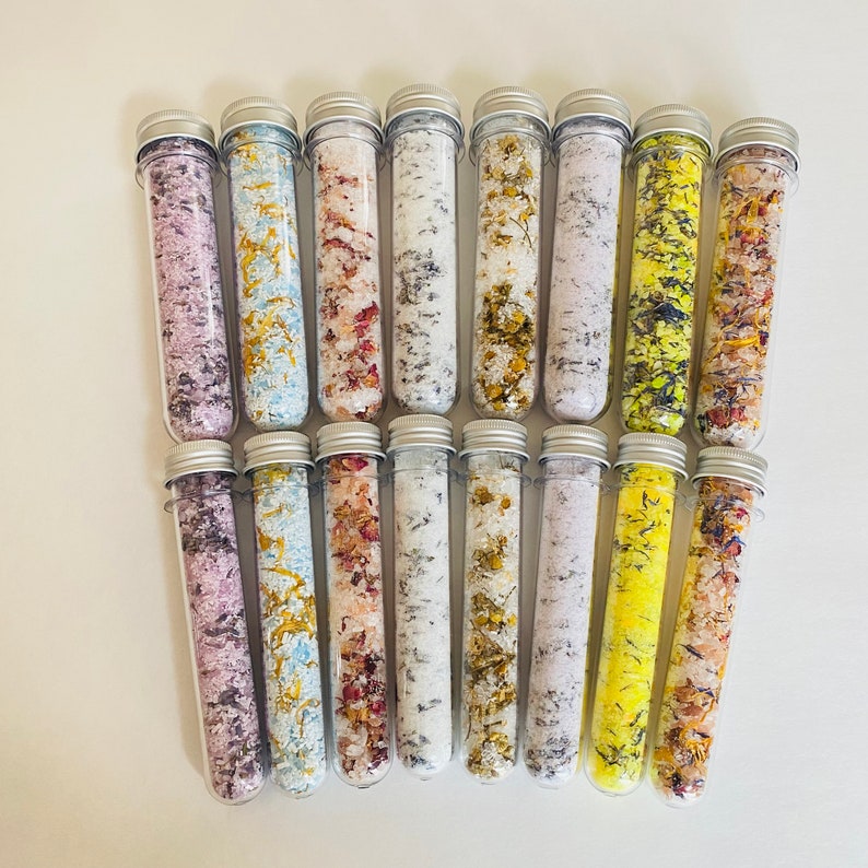 Bath Salts, Big or Small Test Tube Bath Salts, Bath Soak, Botanical ...
