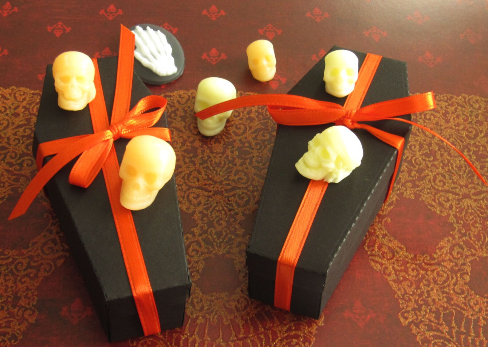 Halloween Coffin Treat Boxes - Coffin Favor Box Halloween - Unassembled ...