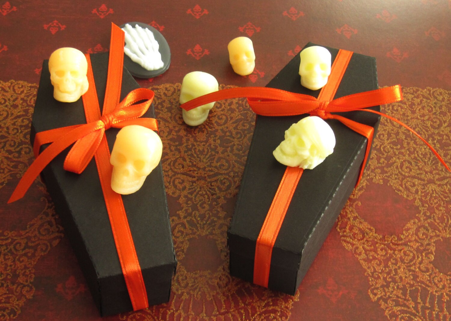 Coffin Favor Box Halloween - Halloween Coffin Treat Boxes - Unassembled ...