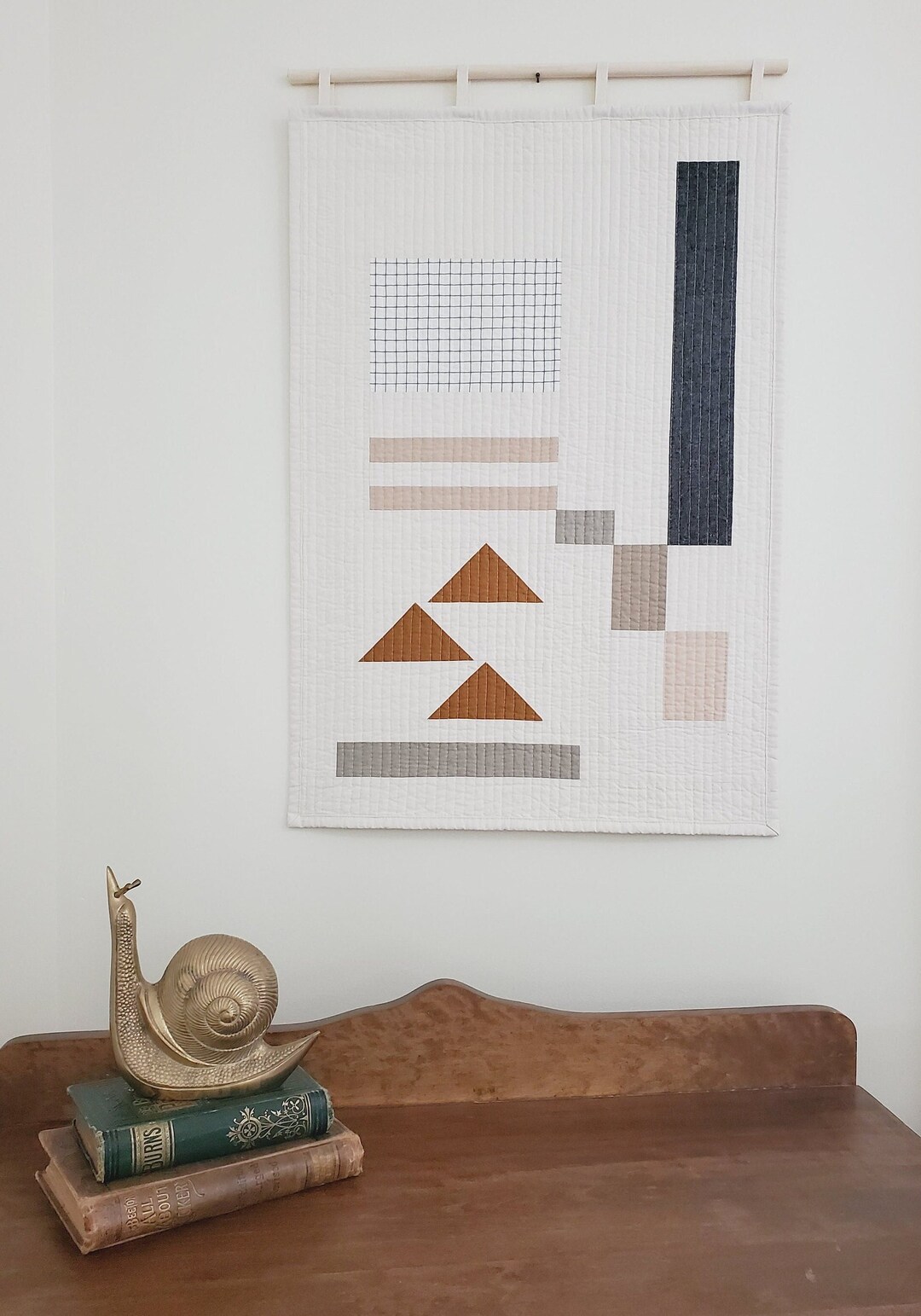 Ultra Modern Quilted Wall Hanging Hand Made Geometric - Etsy