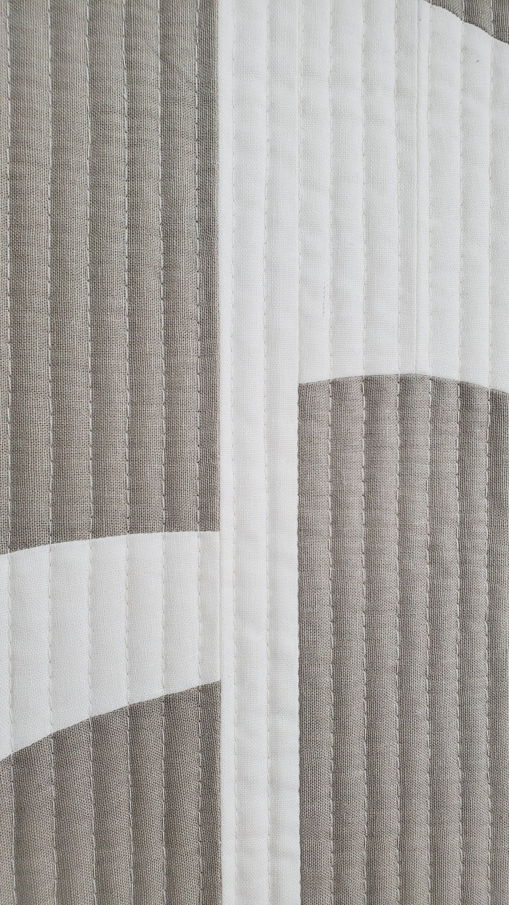 Gesteppter Wandbehang Art Deco Farbblock mit Holzbügel Handgemachte ...