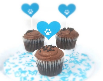Paw Print Cake Topper One Cake Topper 1st Birthday Cake - Etsy