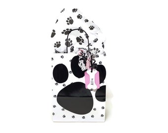 Paw Print Gift Bag for Dog Birthday Party Puppy Birthday | Etsy