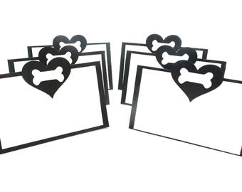 Personalized Dog Bone Place Cards Bone Name Tags Puppy - Etsy
