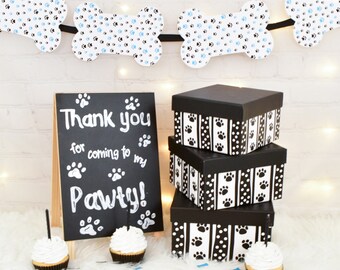 Paw Print Goody Bags Paw Print Favor Bags Paw Print Party - Etsy