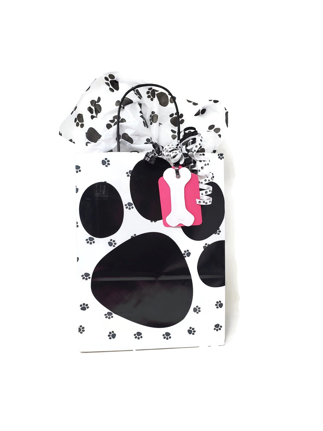 Dog Birthday Party Paw Print Gift Bags - Etsy