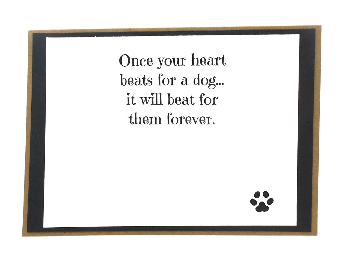 Dog Sympathy Card Dog Memorial Pet Memorial Dog Condolence | Etsy