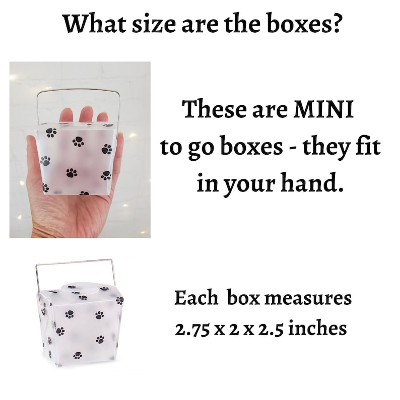 Paw Print Favor Boxes for Dog Birthday Party Set of 6 Dog - Etsy UK