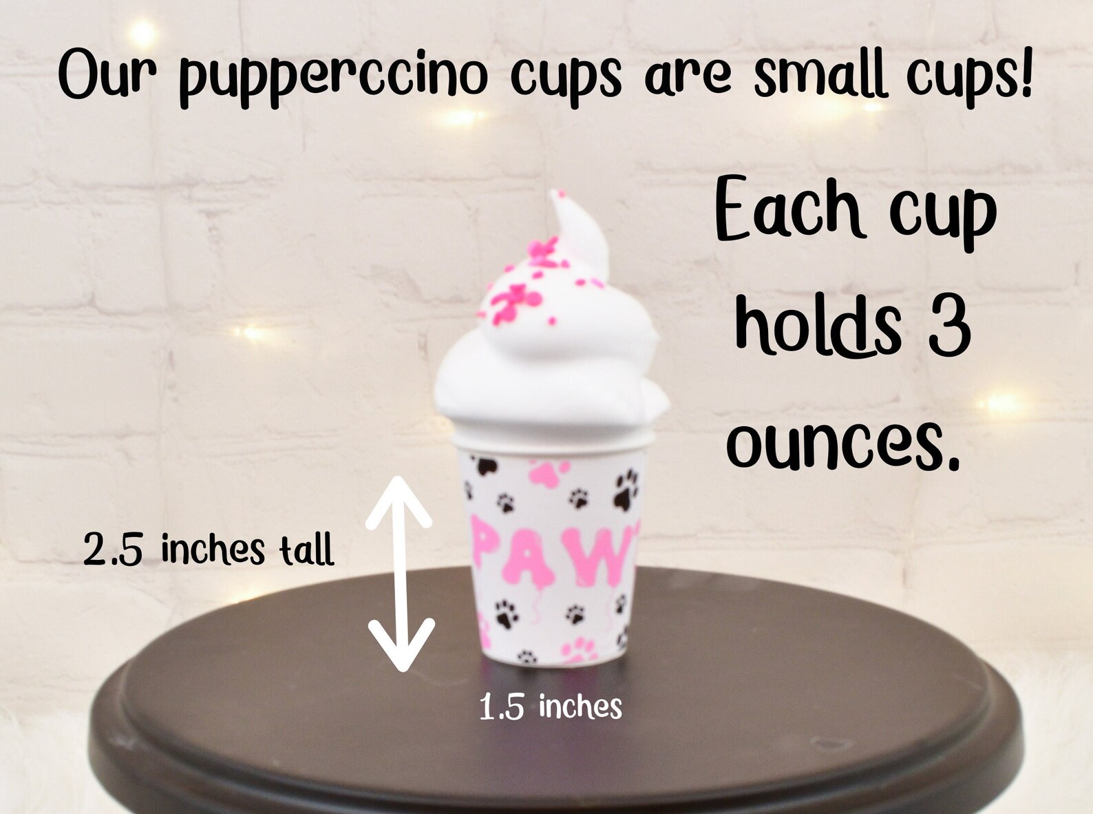 Pupperccino Cups, Pink Paw Print Dog Birthday Party Favors, Set of 6 - Etsy