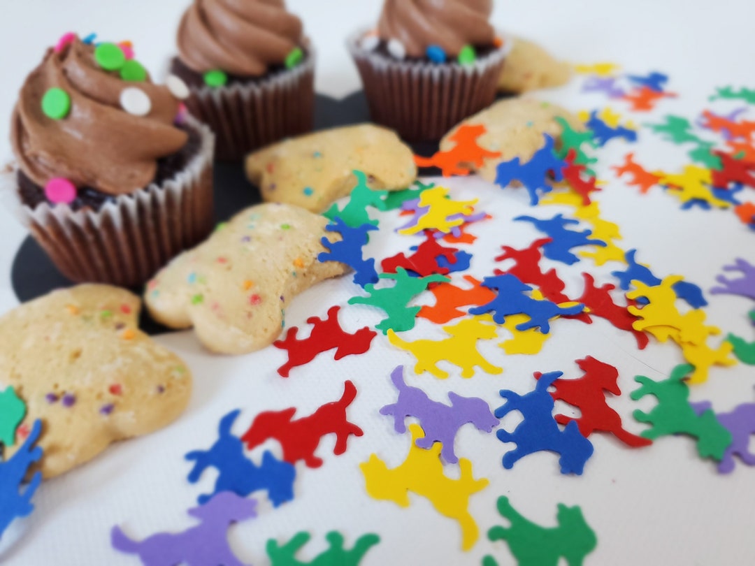Rainbow Dog Confetti for Dog Birthday Party, Pet Themed Party, - Etsy