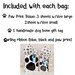 Paw Print Gift Bag for Dog Birthday Party Puppy Birthday - Etsy