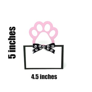 Paw Print Place Cards for Dog Birthday Party, Puppy Party Favors - Etsy